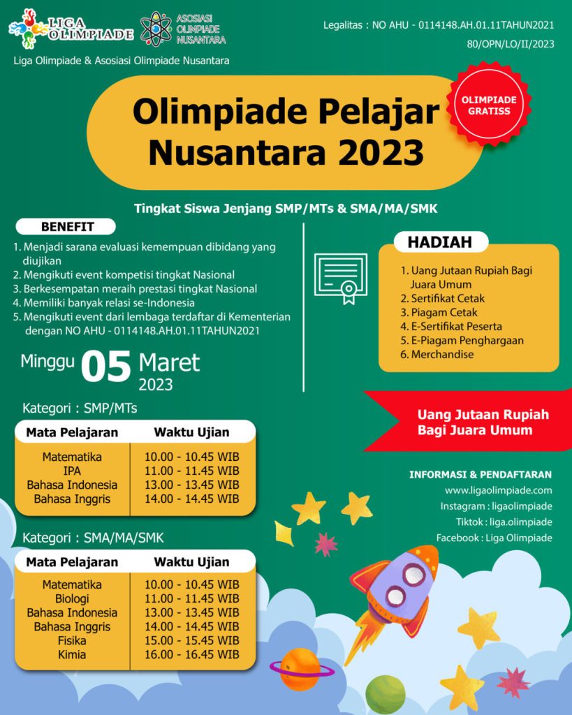 Olimpiade Pelajar Nusantara 2023 – Olimpiade