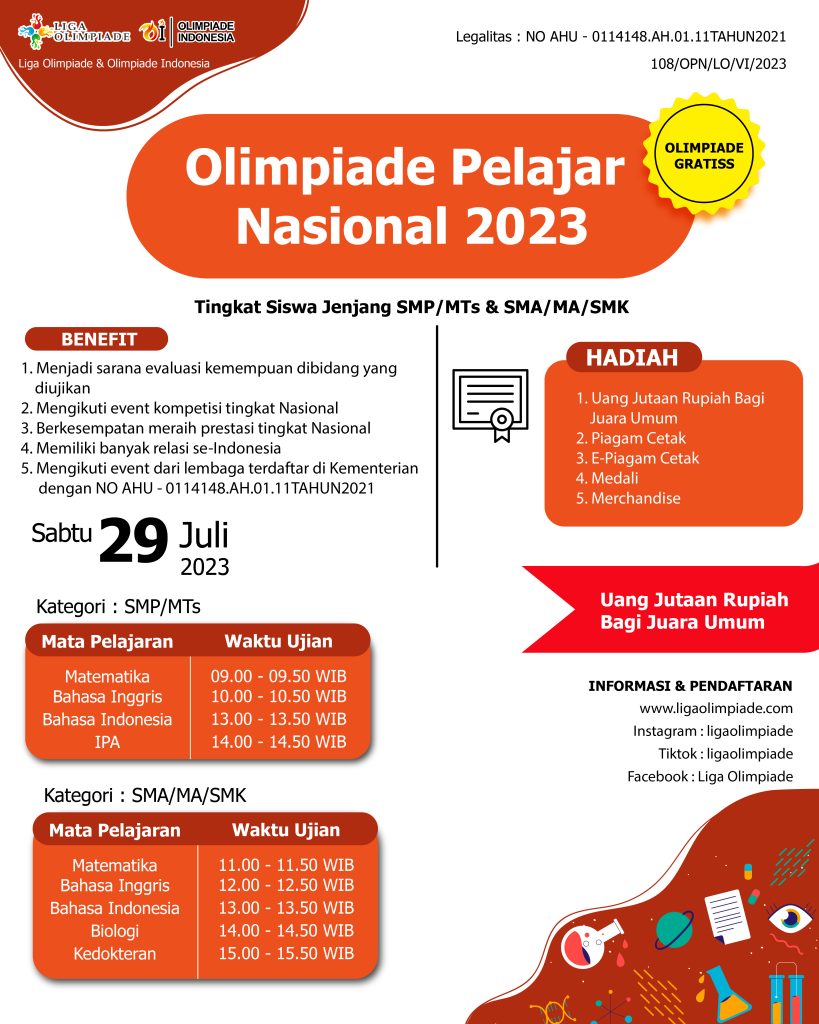 OLIMPIADE PELAJAR NASIONAL 2023 – Olimpiade